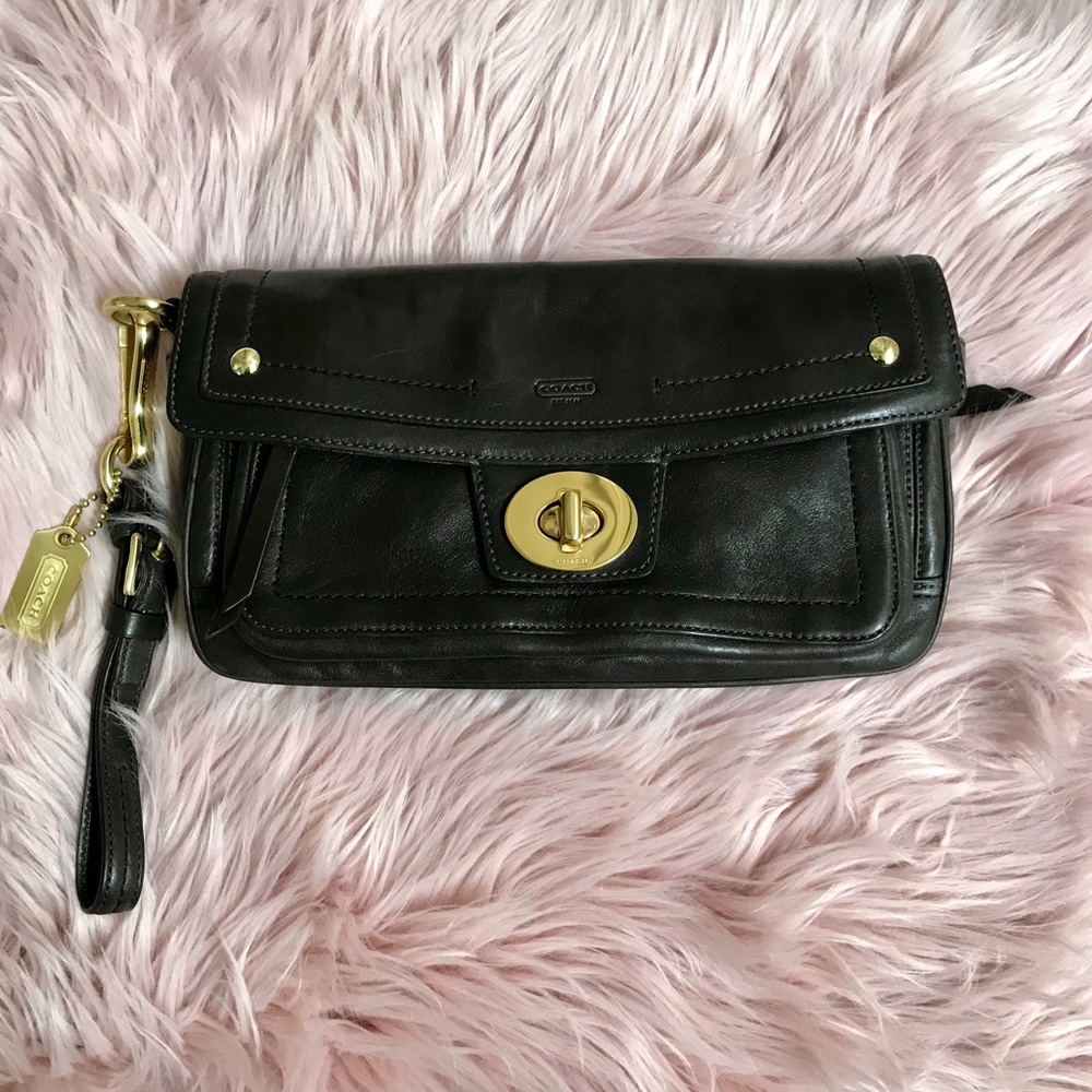 Coach Hampton Large Leather Clutch - Gem